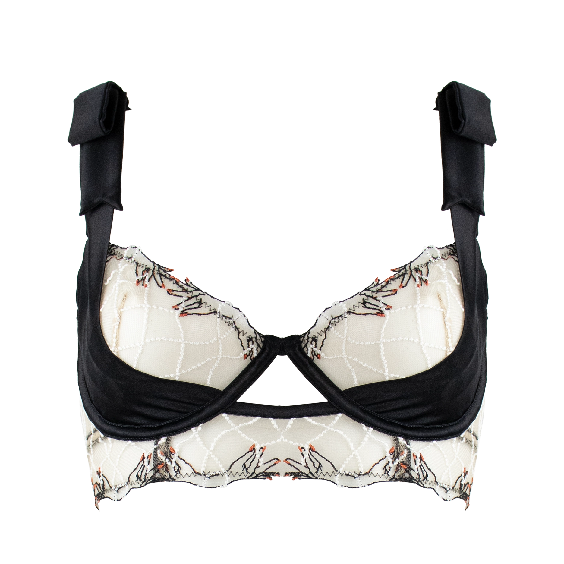 Fatima Longline Sling Bra - Studio Pia Luxury Ethical Bras